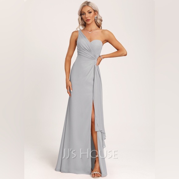Dresses | Light Grey Long Formal Dress | Poshmark